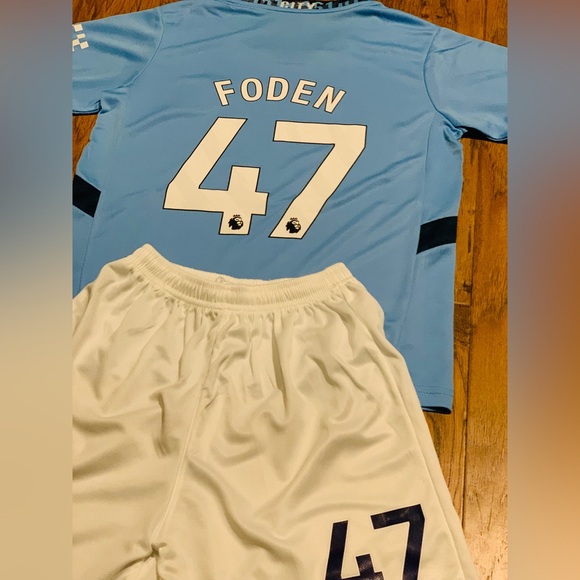 Shirts & Tops | Phil Foden 47 Manchester City Kids Youth Medium Soccer ...